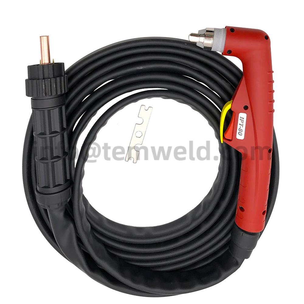 IPT80 Plasma Cutting Torch With Central Plug Connector - web